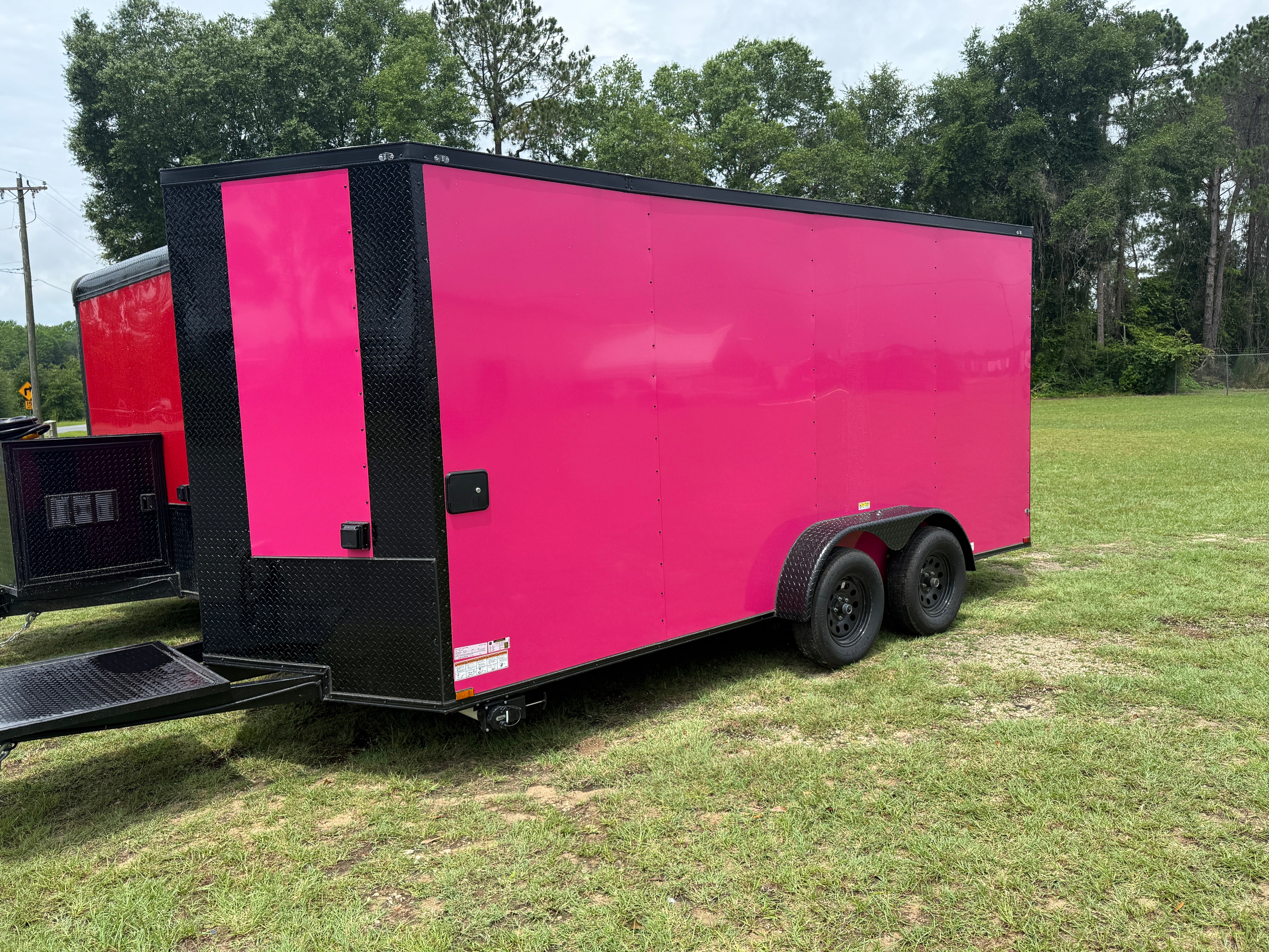 7X16TA Pink Concession Trailer – Summit Cargo Trailers