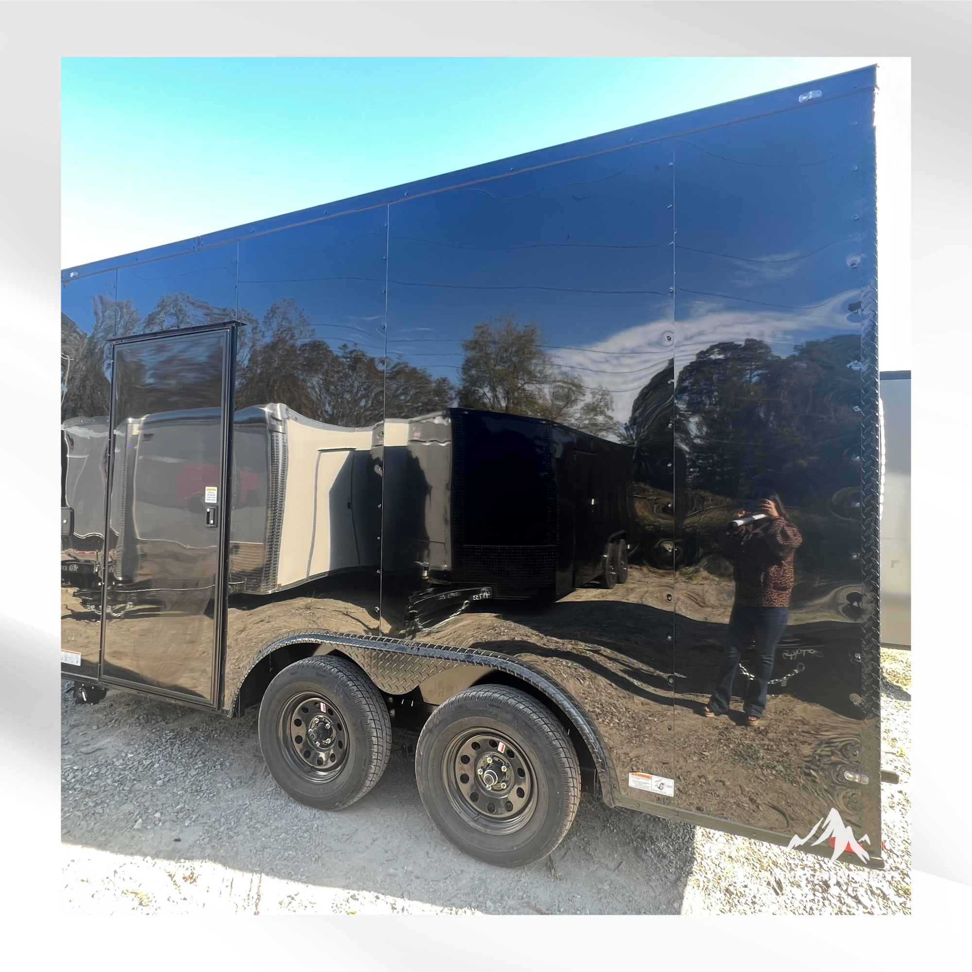8.5X16TA Charcoal Concession Gullwing Porch Trailer – Summit Cargo Trailers